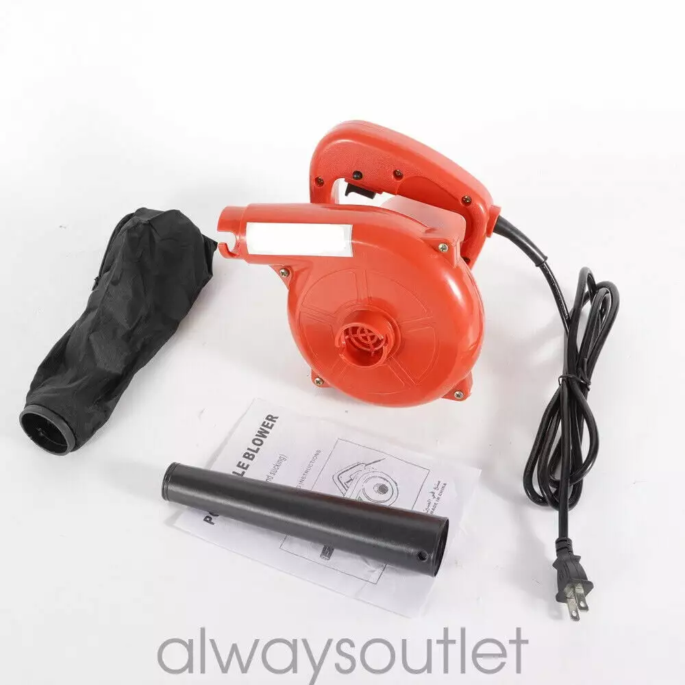 110V Electric Hand Operated Air Blower Computer Dust Cleaner Red ...