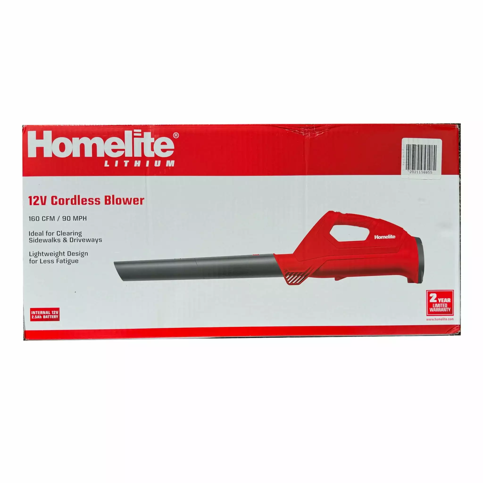 12-Volt 90 MPH 160 CFM Cordless Blower With 2.5 Ah Battery And Charger ...