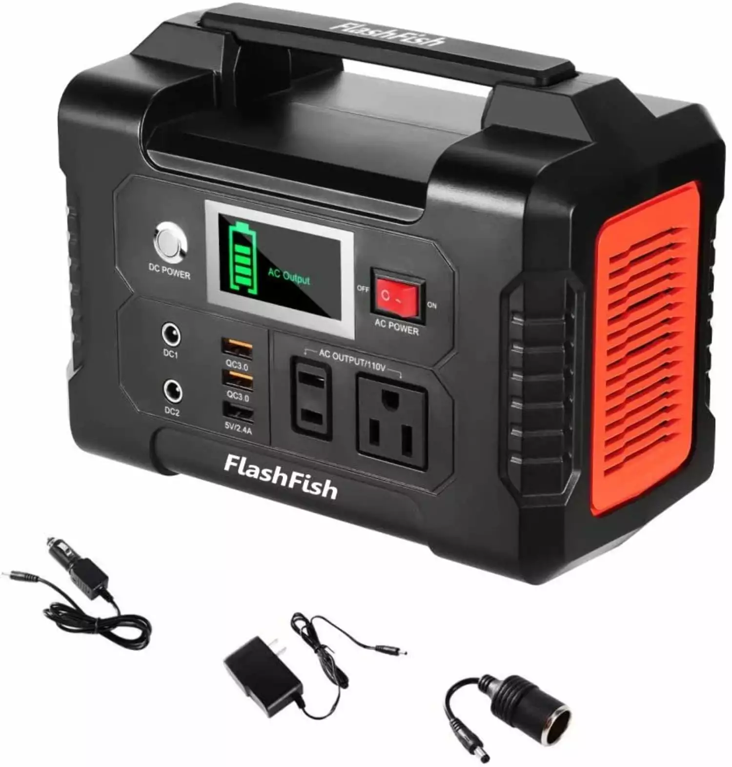 200W Portable Power Station. FlashFish 40800mAh Solar Generator With 50W 18V Portable Solar ...