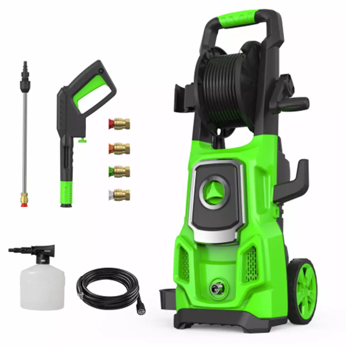 3500 PSI Electric Pressure Washer With 4 Different Quick-Connect ...