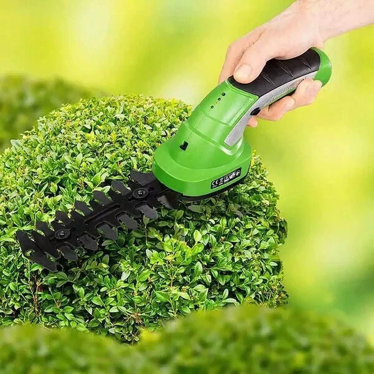 7.2V 2-IN-1 Cordless Electric Grass Shear Hedge Trimmer Shrub Blade ...
