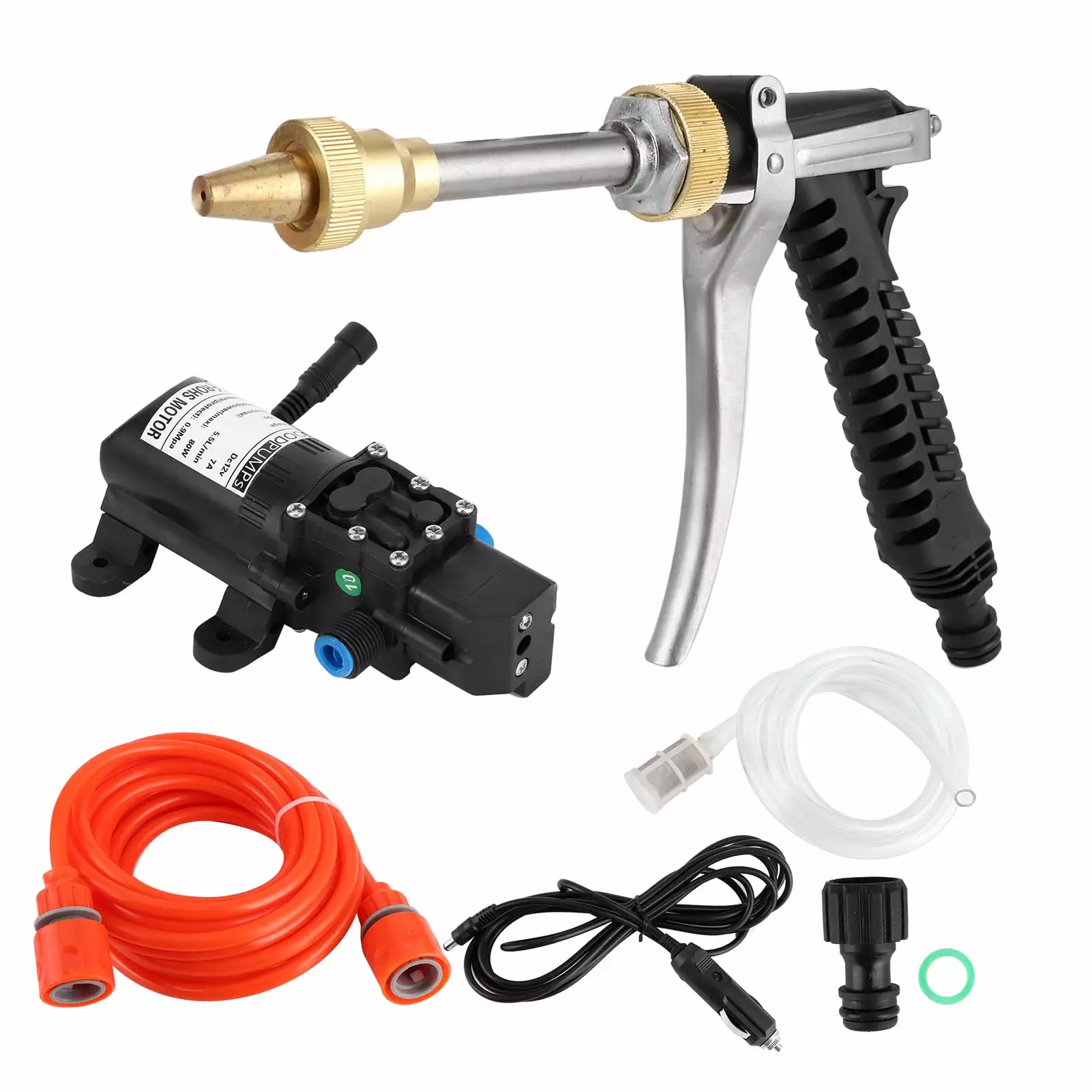 80W Car Powerful Wash Cleaner 12V Travel-friendly 130PSI High Pressure ...