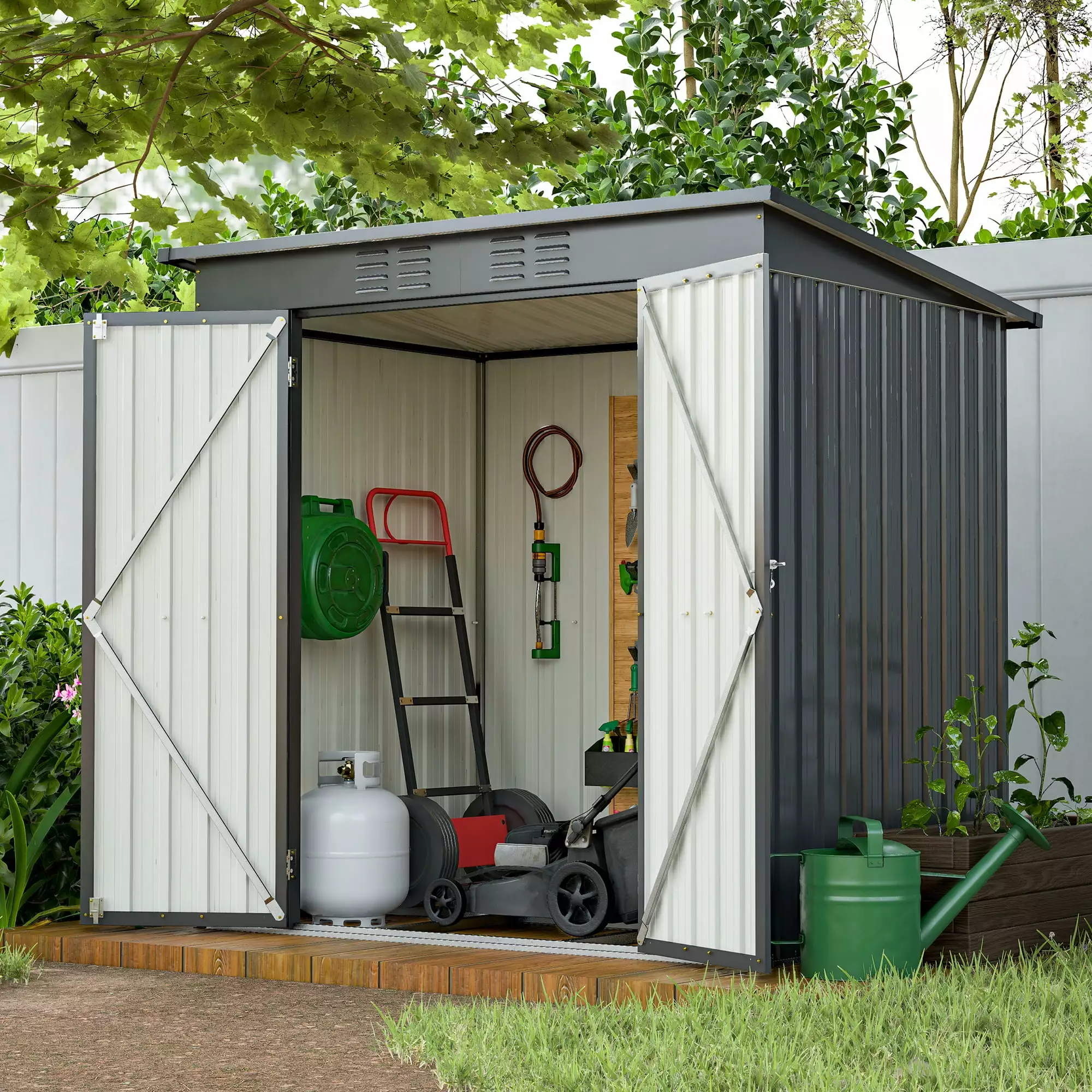 8ft X 6ft Sheds And Outdoor Storage. Metal Storage Shed With Single ...