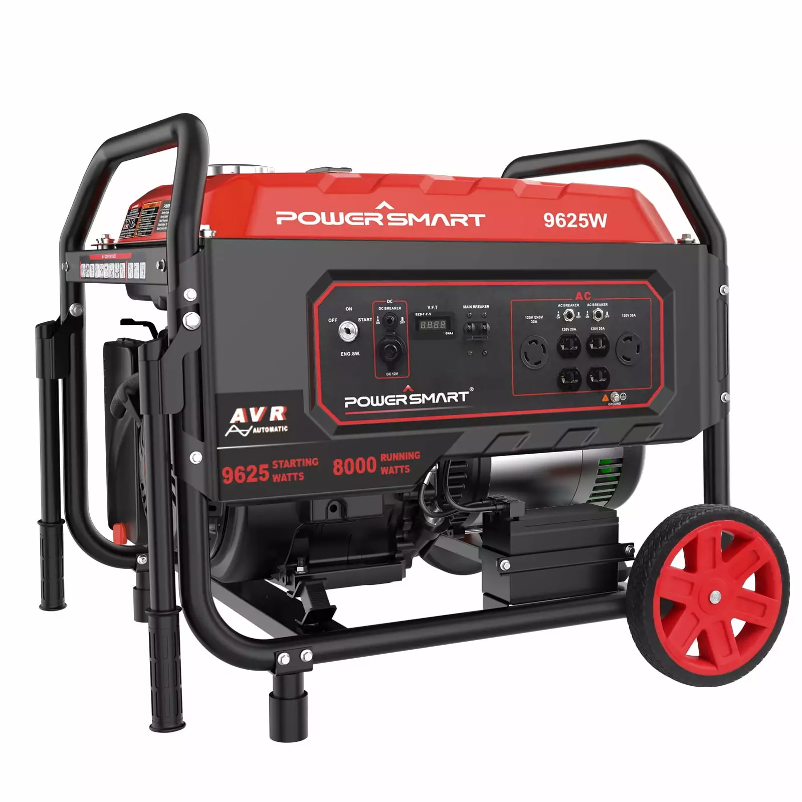 PowerIntelligent 9625-Watt Gas Powered Travel-friendly Generator For ...