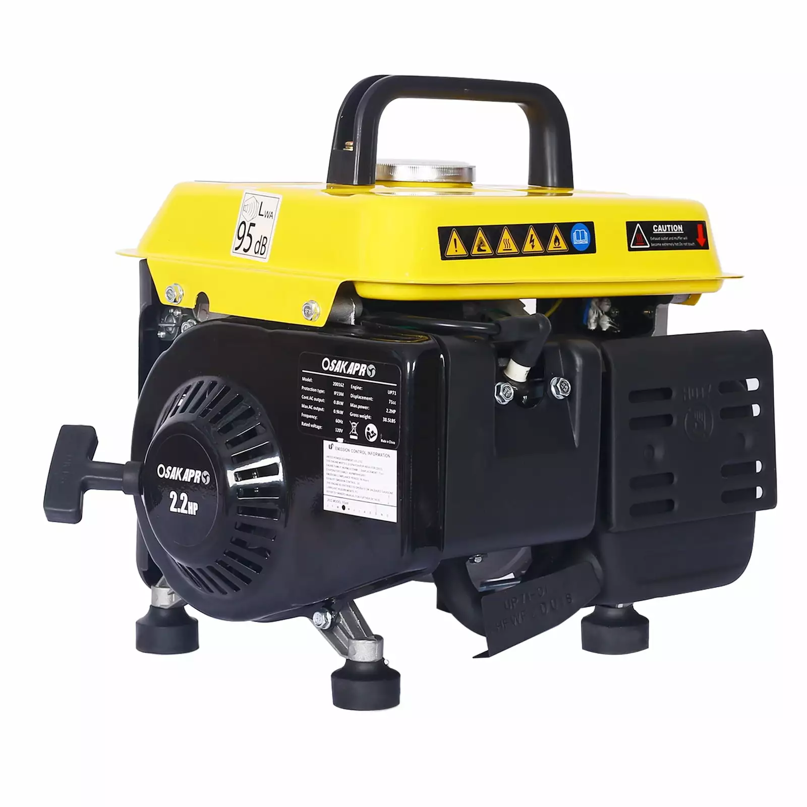 Osakapr PA-82 Travel-friendly Generator 900 Watt Gasoline Generator ...