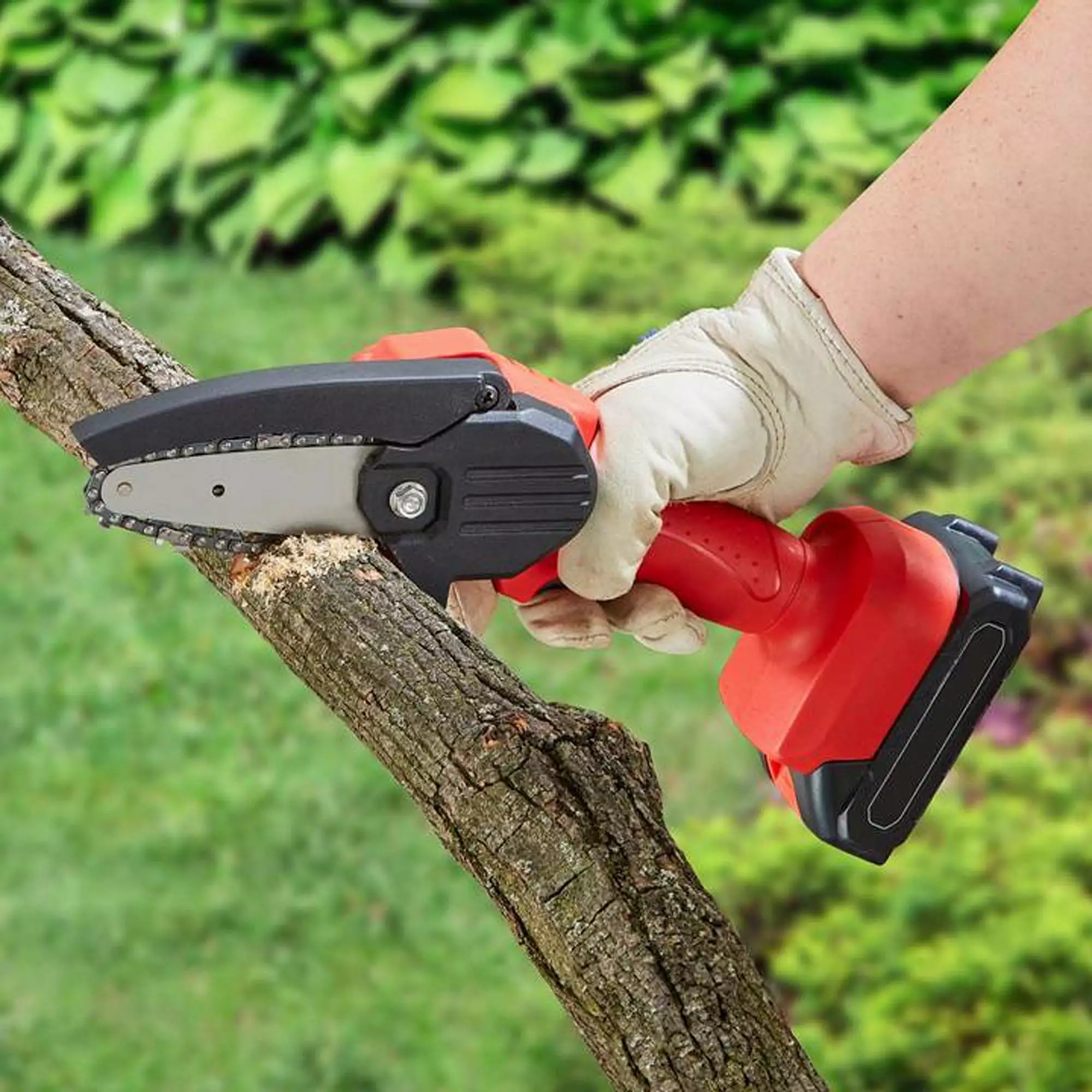 AS SEEN ON TV - 21V Battery-Powered Mini Chainsaw. 6-Inch - 2024 Model ...