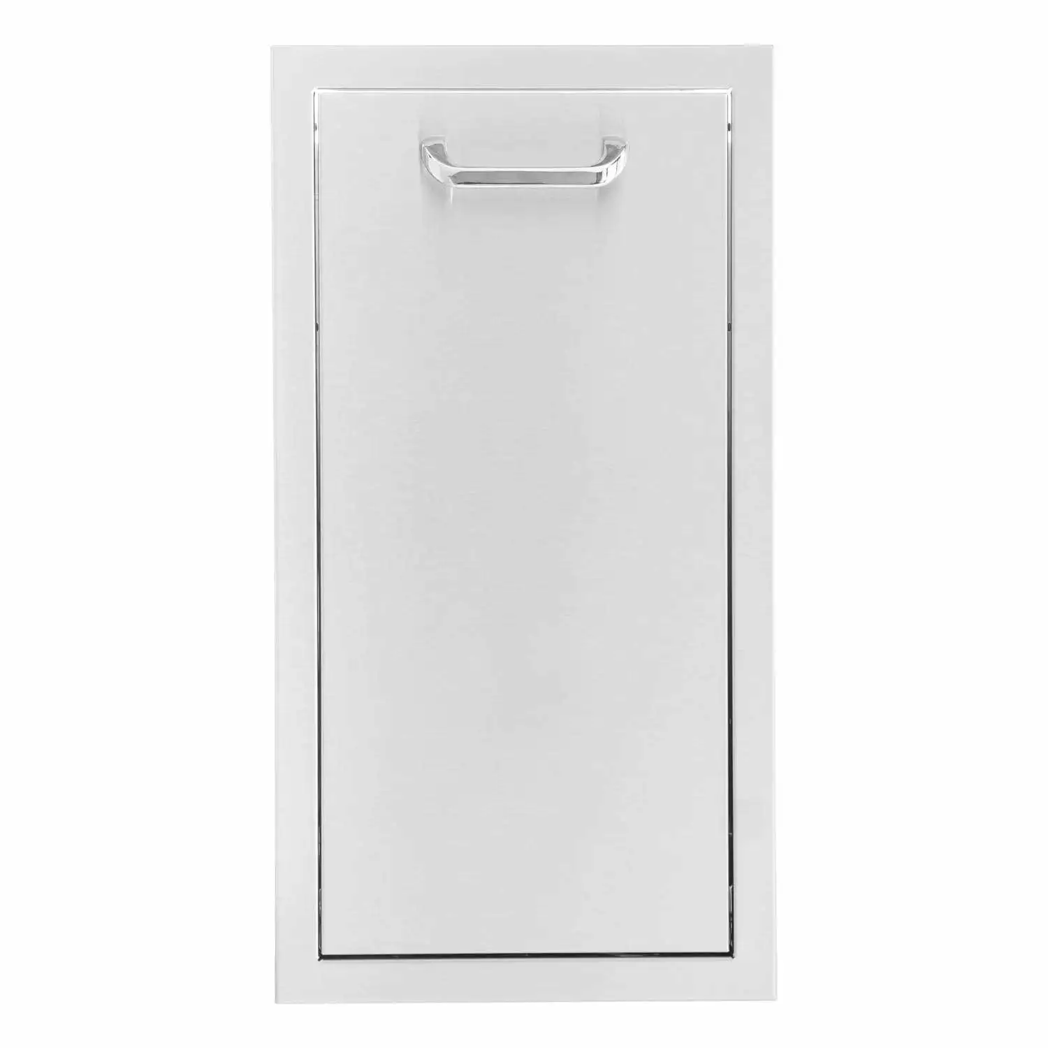 BBQGuys Signature 13-Inch Stainless Steel Narrow Roll-Out Trash Bin ...