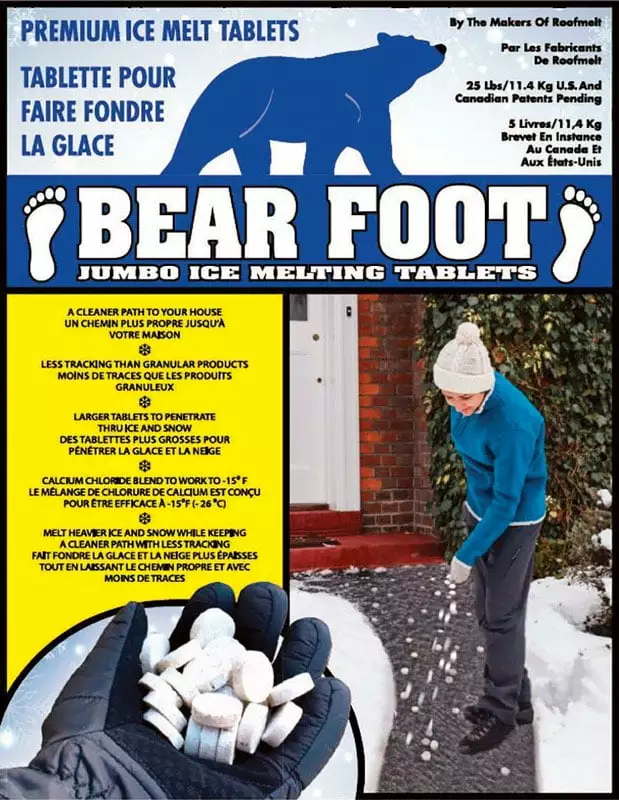 BearFoot Sodium Chloride And Calcium Chloride Tablet Ice Melt 25 Lb ...