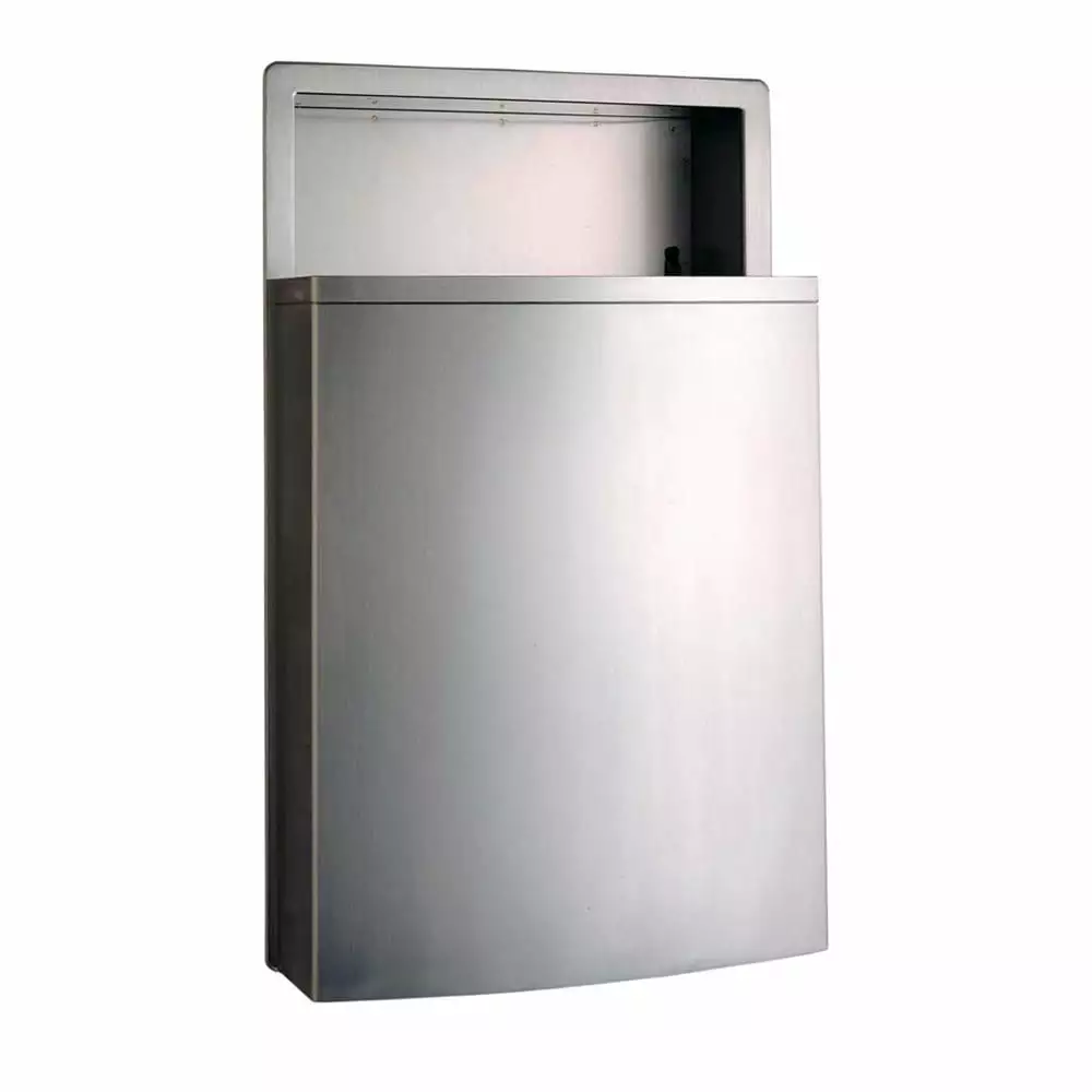 Bobrick B-43644 Conturaseries Recessed Waste Receptacle - Stainless ...