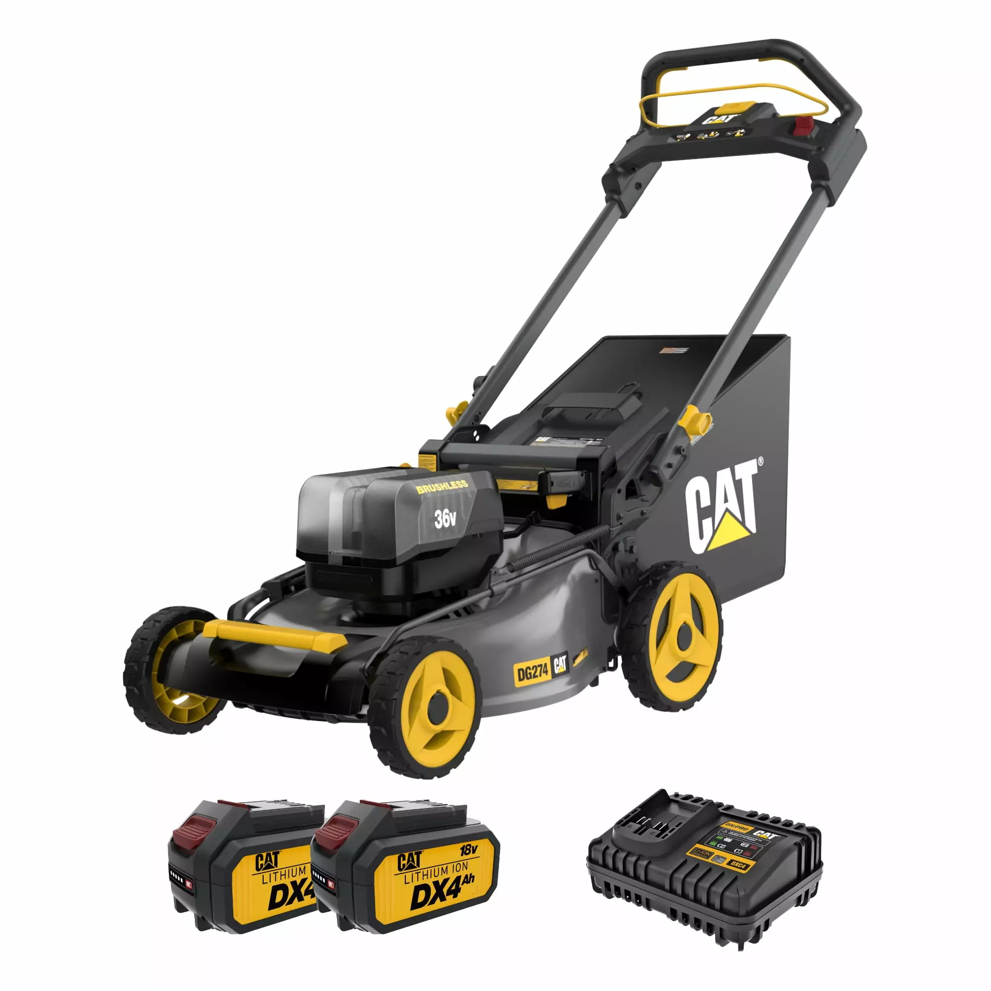 Caterpillar Cat DG274 18V Brushless 21 Cordless Self-Propelled Lawn ...