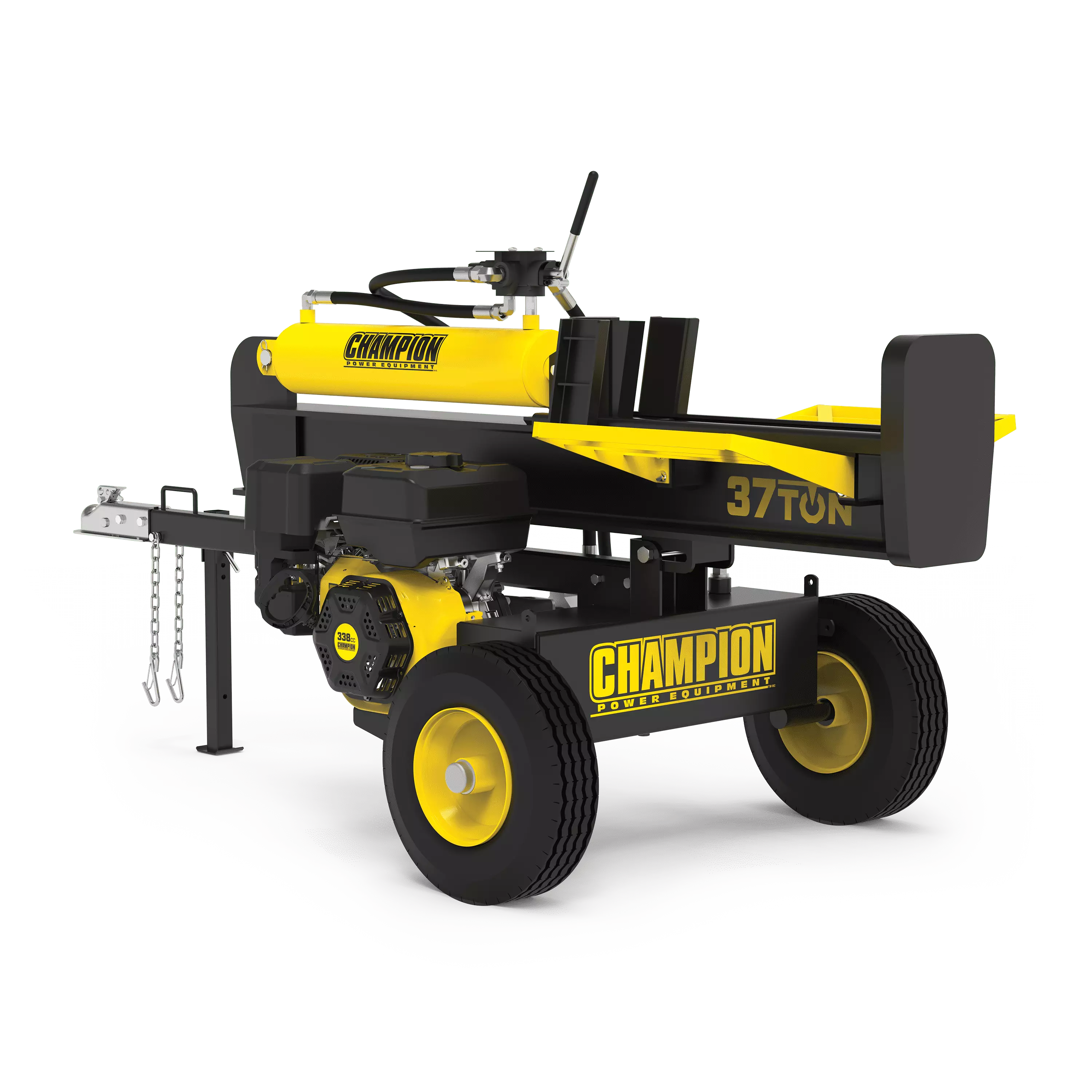 Champion 37-Ton Horizontal/Vertical Full Beam Gas Log Splitter With ...