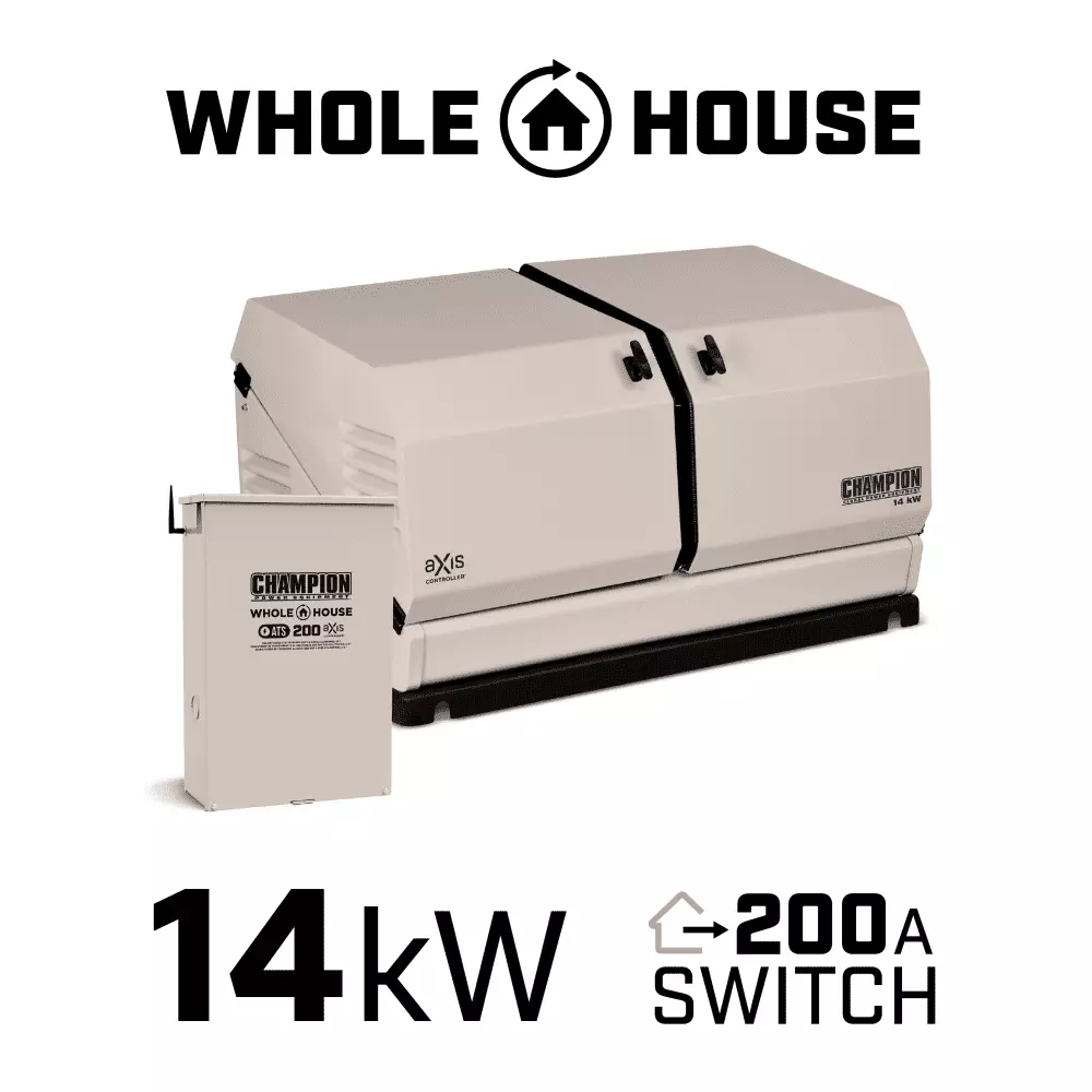 Champion Power Equipment 14kW Axis Home Standby Generator System With ...