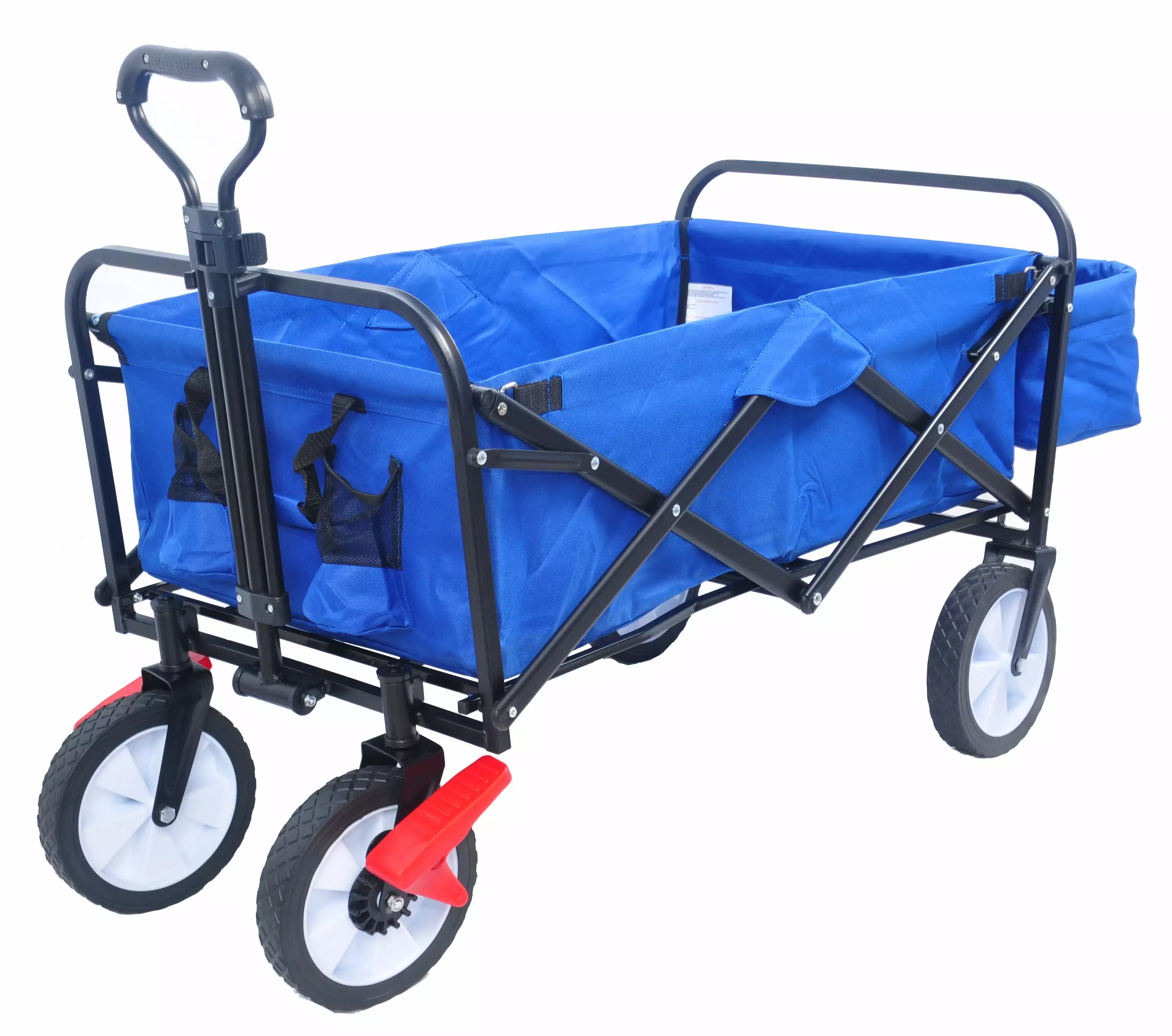 CoSoTower Folding Wagon Garden Shopping Beach Cart (Blue Colour ...