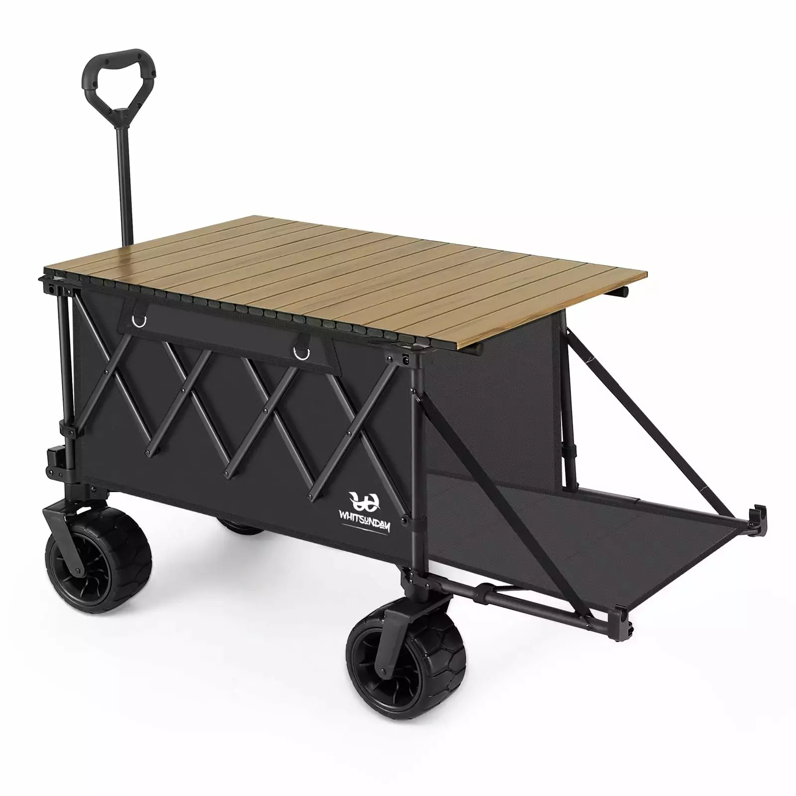 Collapsible Wagon Heavy Duty Wagons With Tailgate Table All-Terrain ...