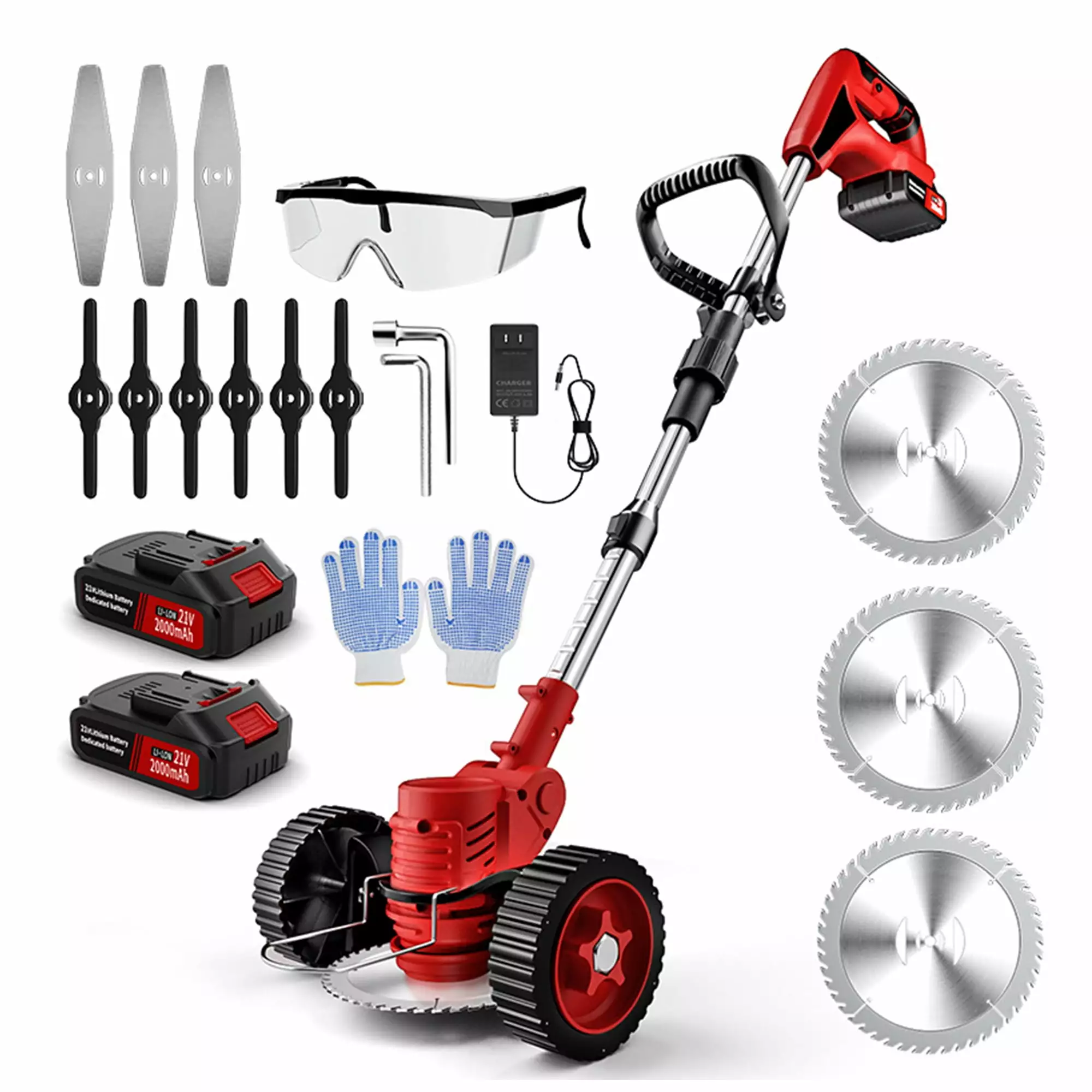 Cordless Electric Weed Lawn Eater Edger Yard Grass String Trimmer ...