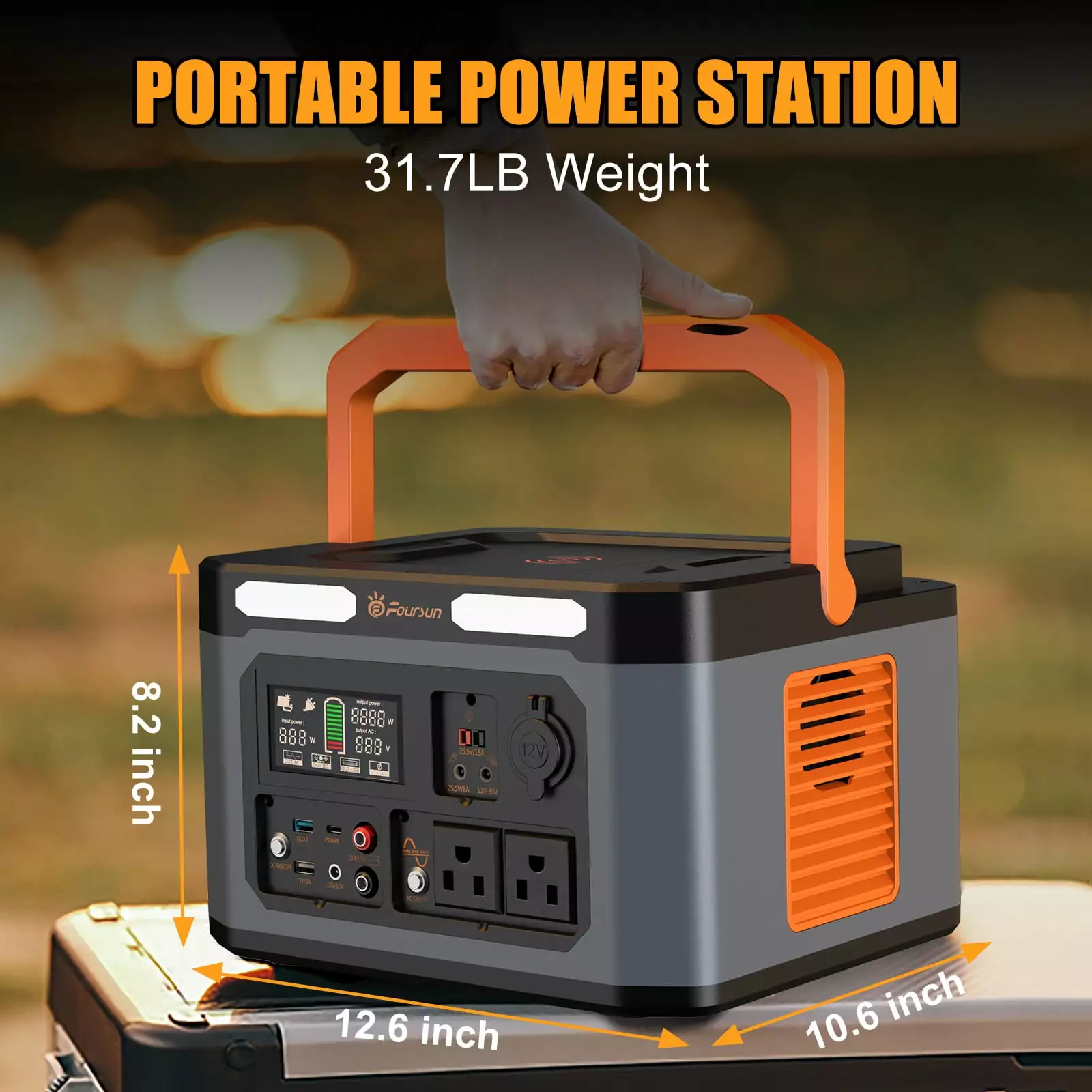 Dcenta Energy Storage. Foursun 1500W Travel-friendly Station With PD ...
