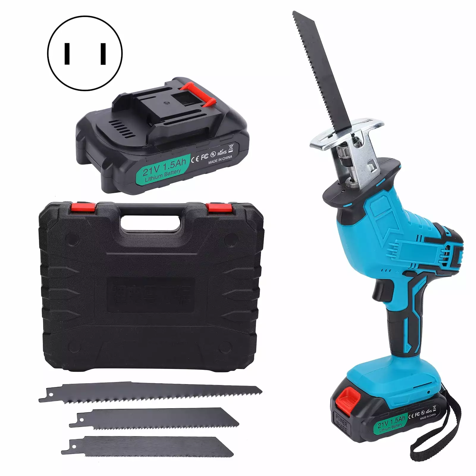 Electric Reciprocating Saw Outdoor Travel-friendly Logging Chainsaw ...