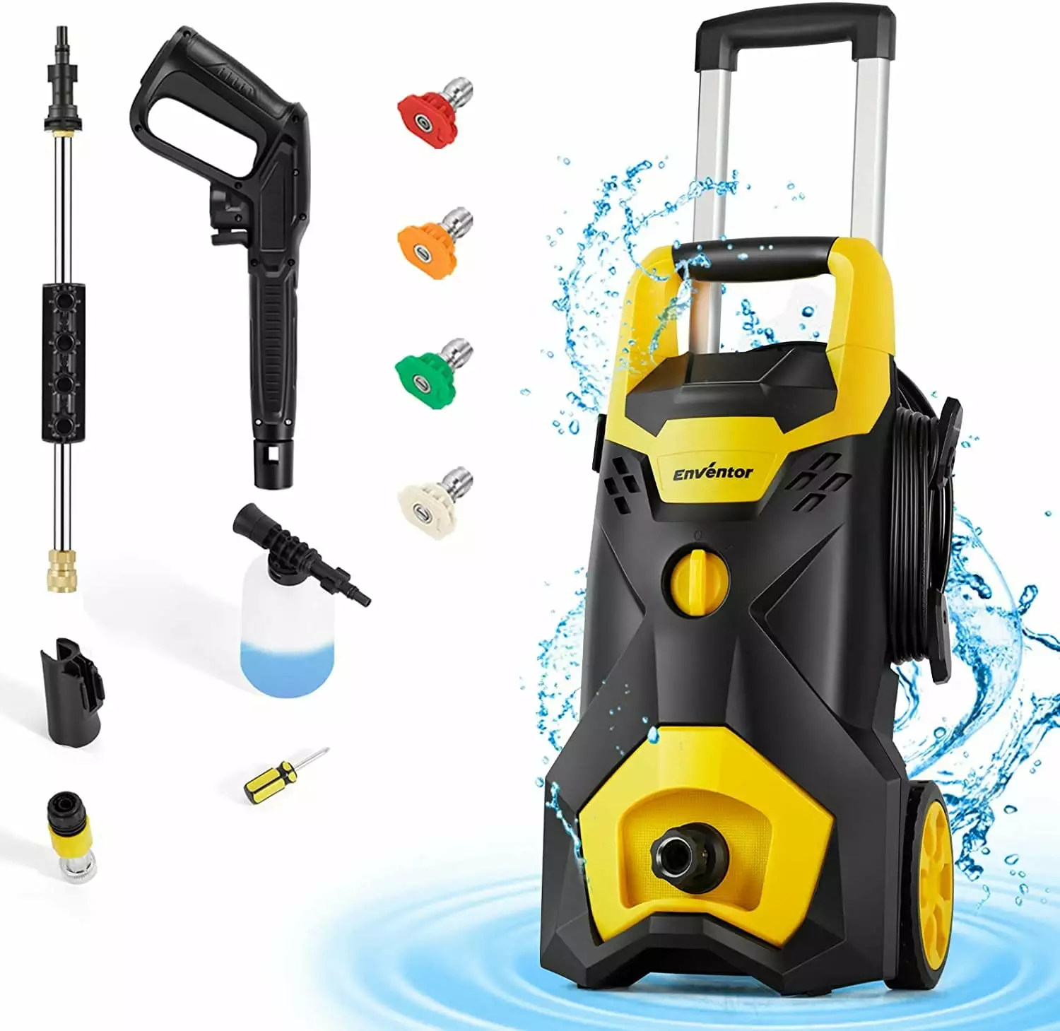 Enventor 2300 PSI Electric Travel-friendly Space-saving Powered ...