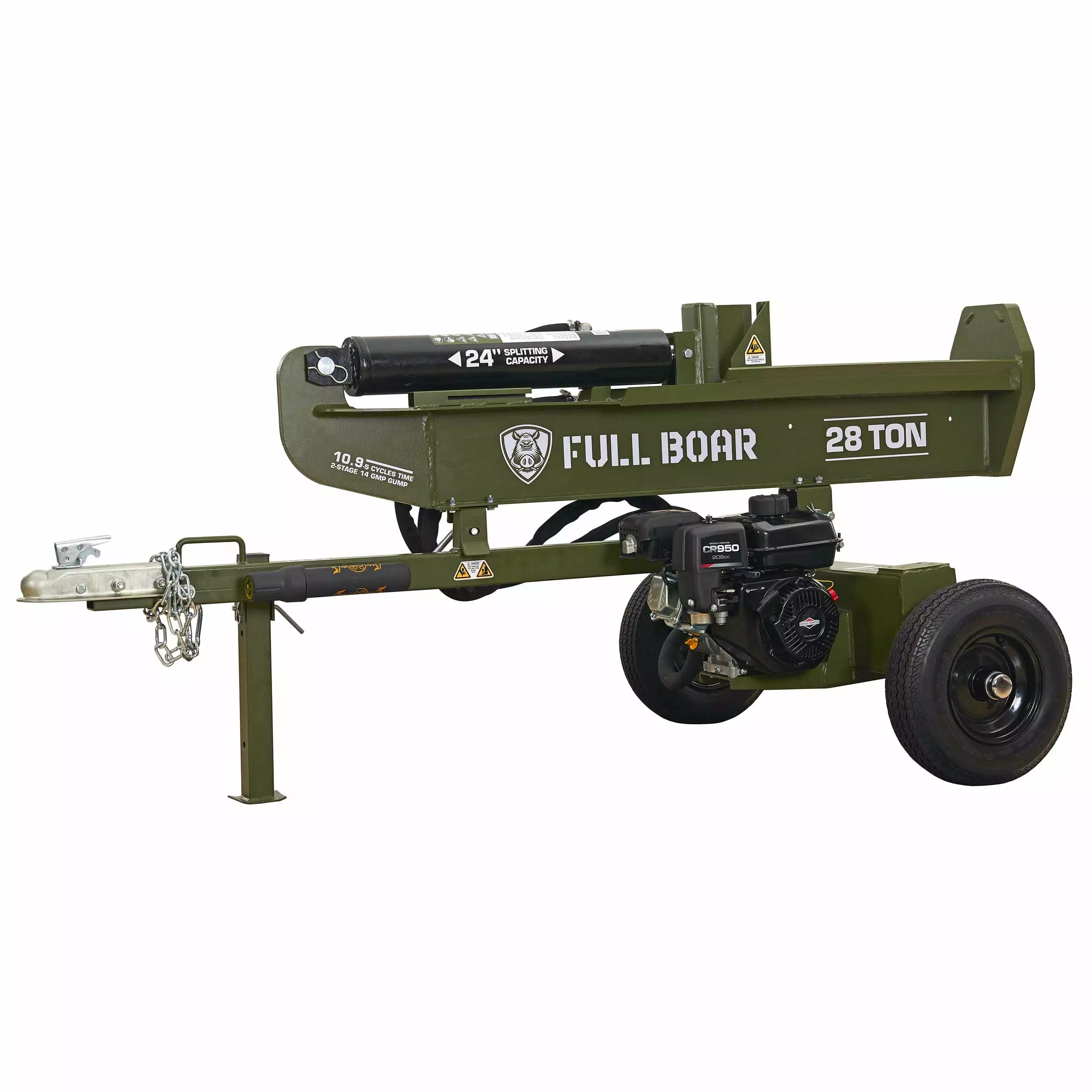 FULL BOAR 28 Ton Log Splitter-Full Boar Engine 212cc (49-State ...