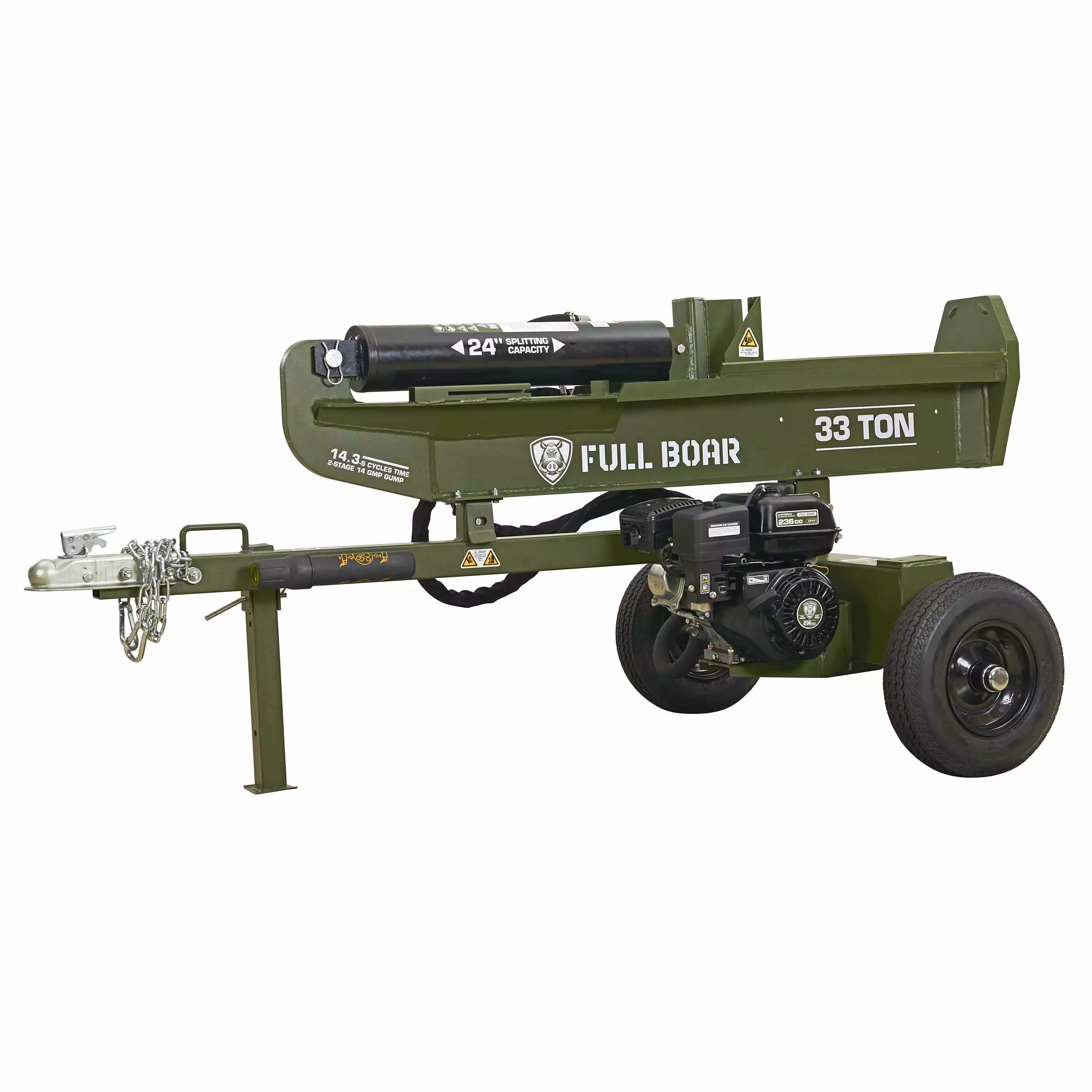 FULL BOAR 38 Ton Log Splitter-Full Boar Engine 306cc (49-State ...