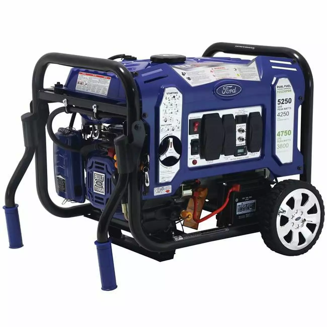 Ford 5.250-Watt Dual Fuel Travel-friendly Generator With Wireless ...