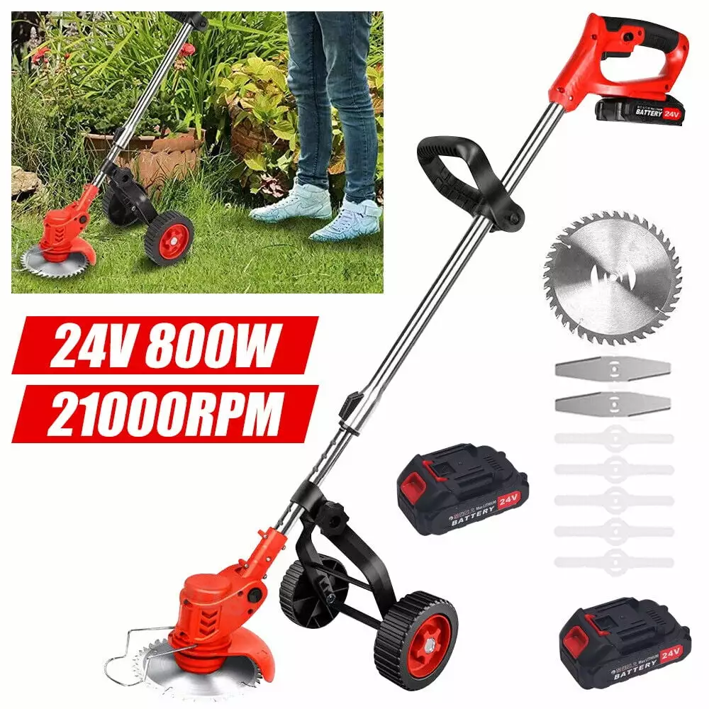 G PEH Electric Weed Wacker. Battery Powered 24V 2000mAh. Cordless Weed ...