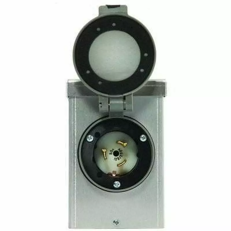 Generac 6347 Aluminum Enclosure Power Inlet Box With Flip Lid 125/250 ...