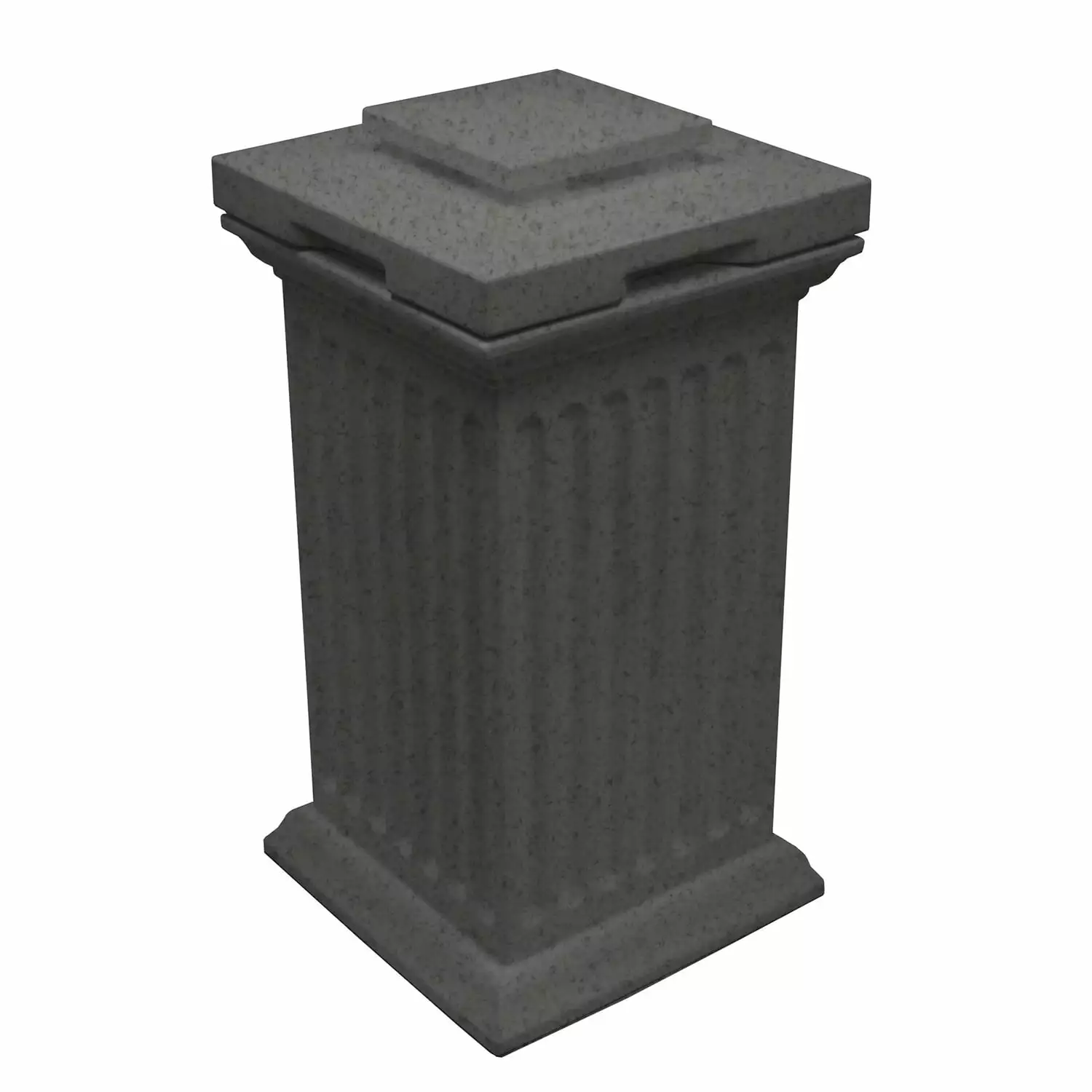 Good Ideas Savannah Outdoor Column 30 Gallon Storage And Waste Bin ...