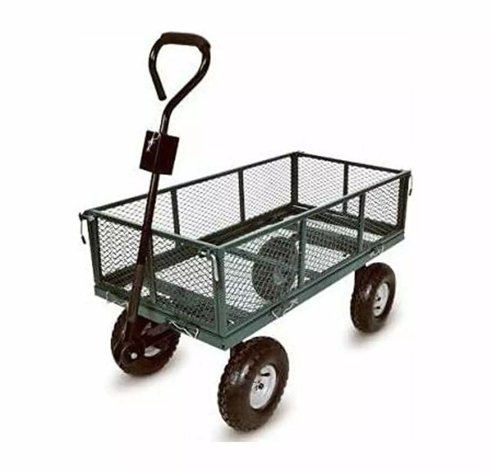 Green Thumb 70108 4 Wheel Mesh Garden Cart With Sidewalls - Outdoor ...