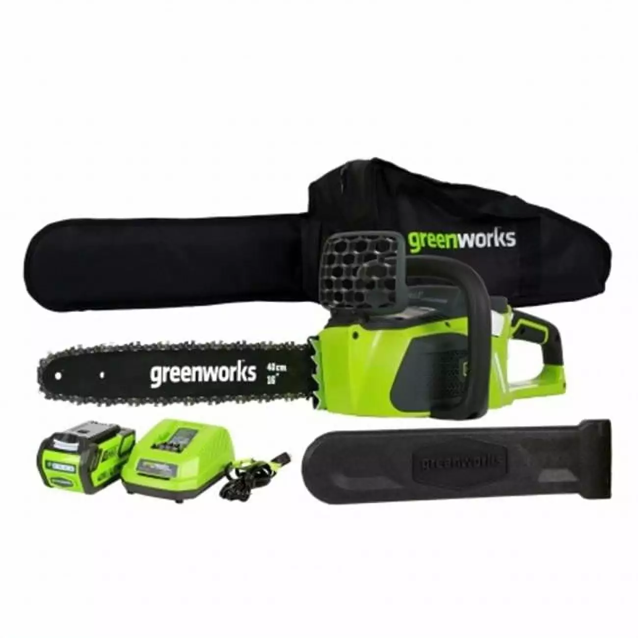 Greenworks 40V Gmax Digipro Brushless Chainsaw With 4.0Ah Battery And ...