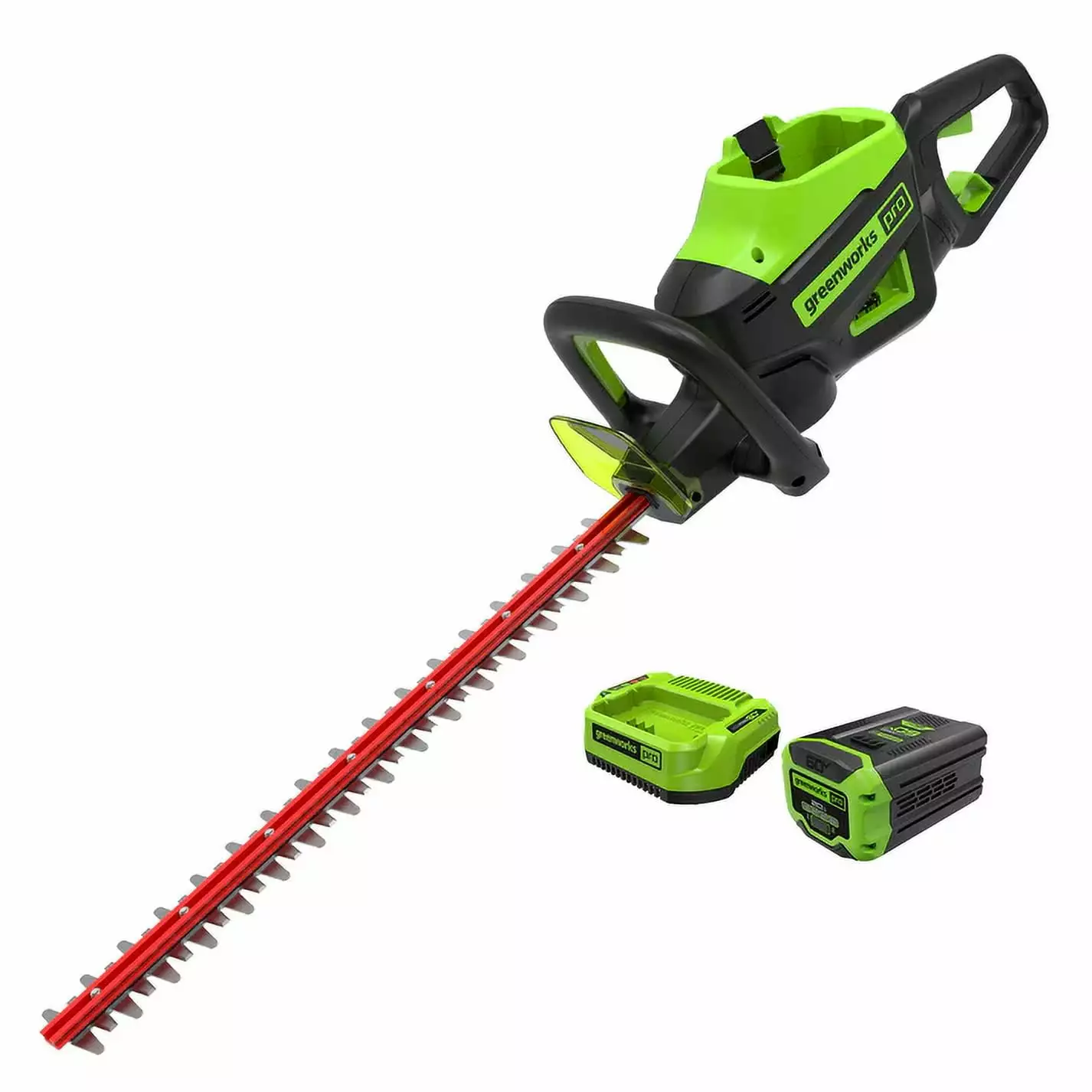 Greenworks 60V 26 Cordless Battery Hedge Trimmer With 2.0Ah Battery ...