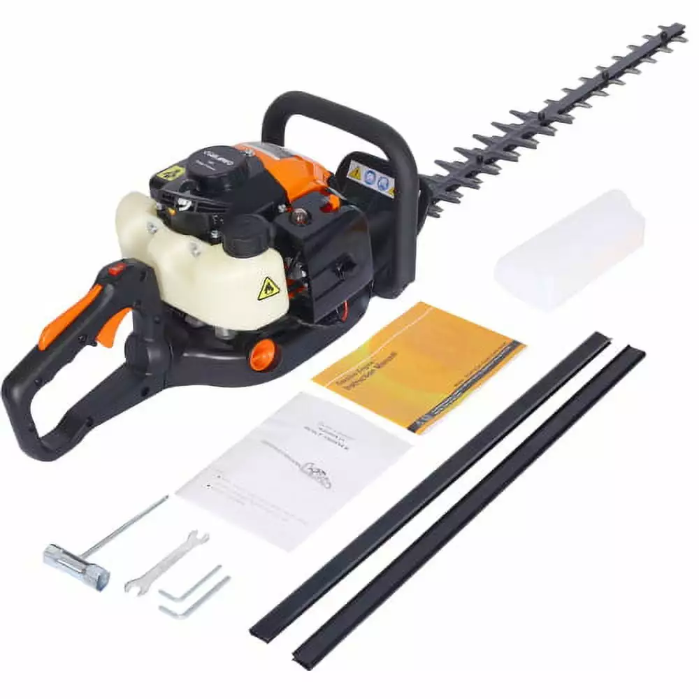 Hedge Trimmer. 7500RPM Electric Bush Trimmer W/ 24 Dual-Action Blade. 26cc 2 Cycle Gas Powered ...