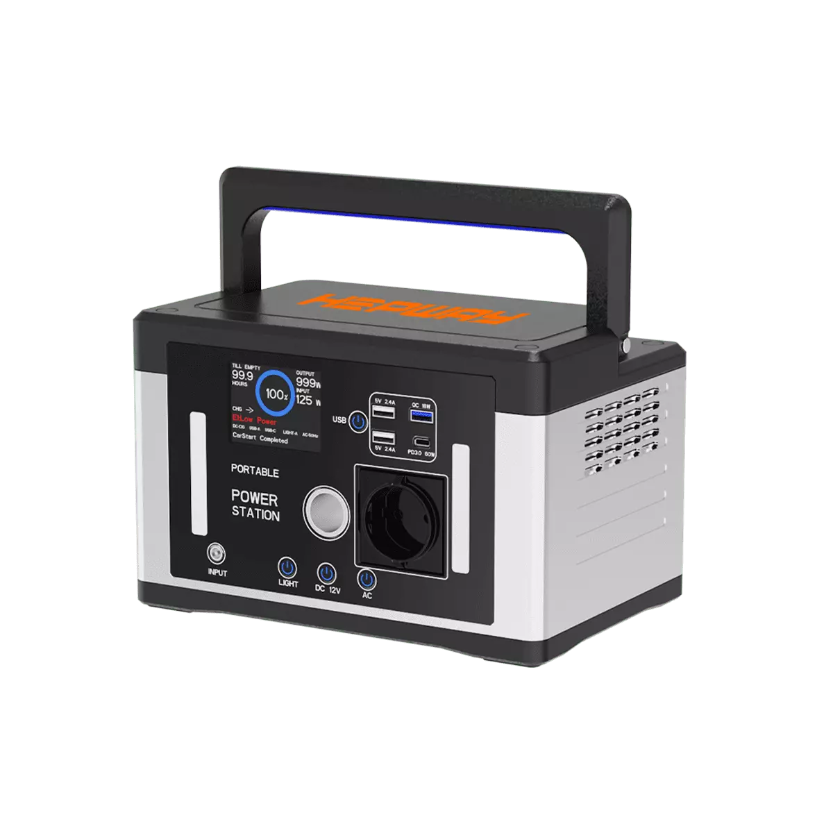 Hepway Euler P700 Travel-friendly Power Station 700W AC Inverter Solar ...