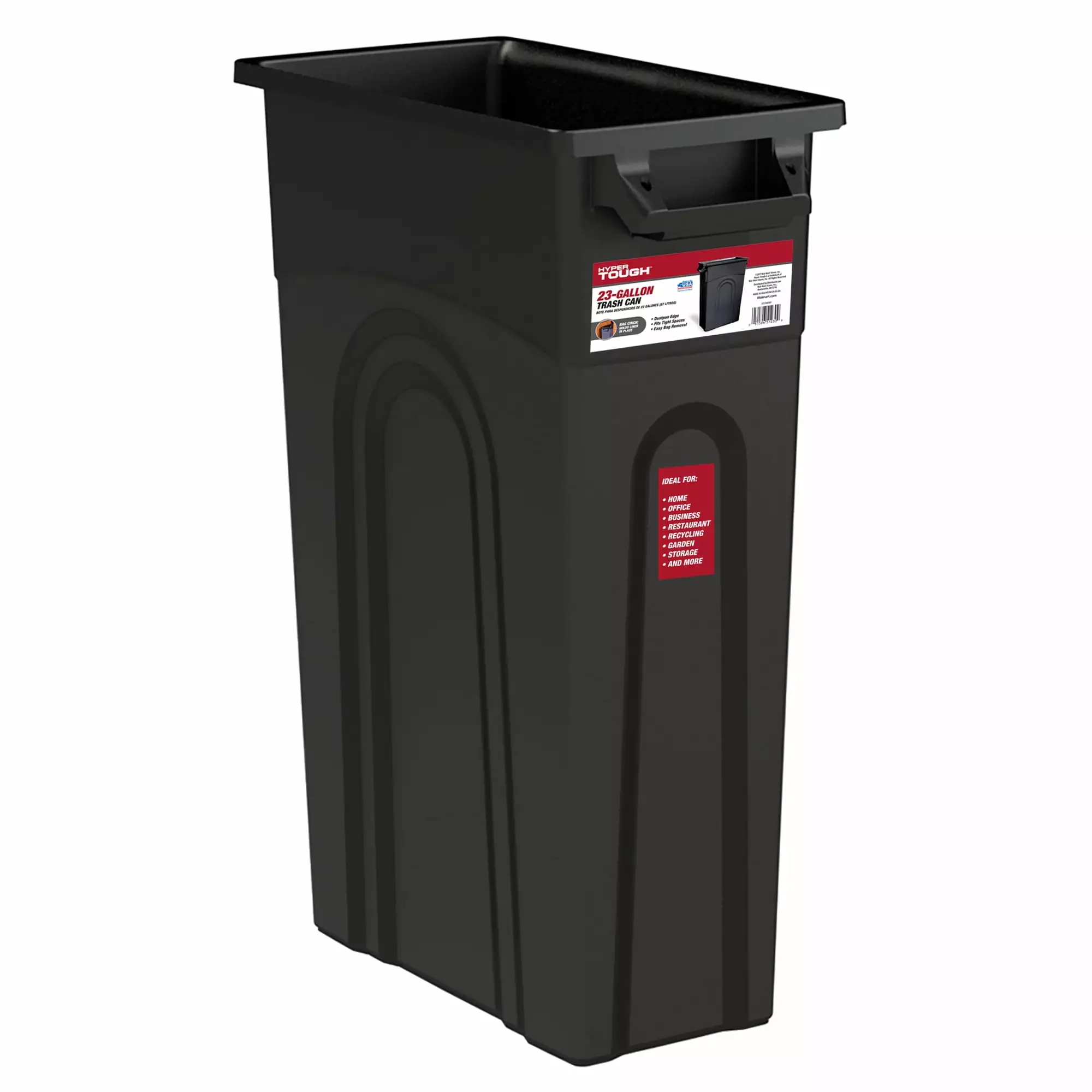 Hyper Tough 23 Gallon Heavy Duty Plastic Highboy Garbage Container ...