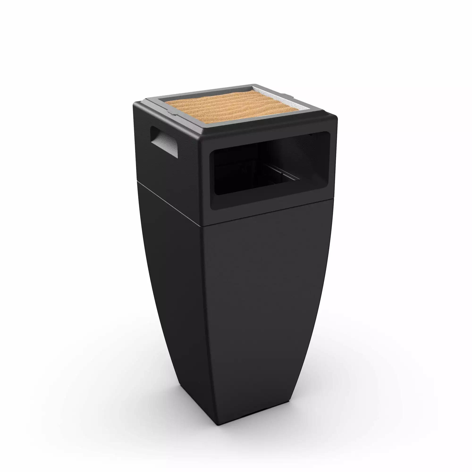 Kobi 24 Gallon Indoor / Outdoor Waste Bin With Metal Ashtray Insert ...