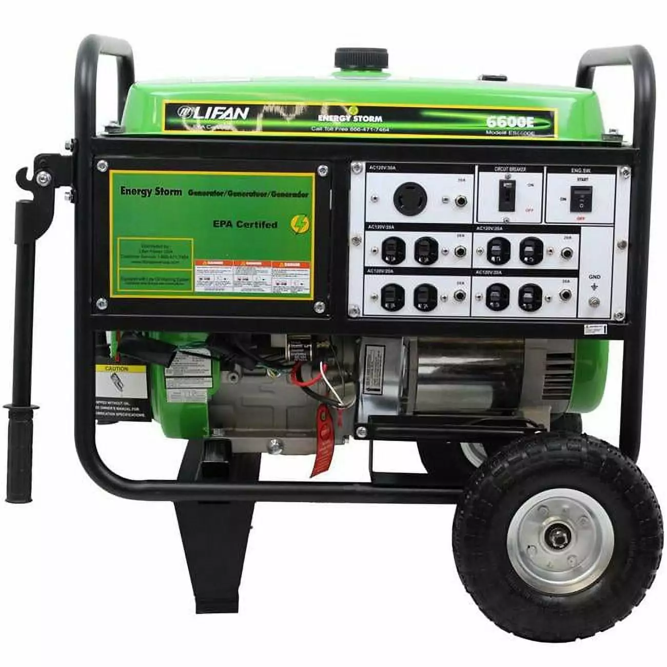 Lifan ES6600E Energy Storm 6.600W Gasoline Powered Electric Start ...