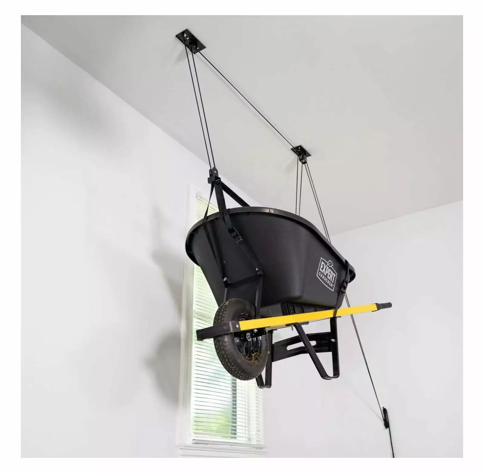 Lwory Wheelbarrow Ceiling Hoist. Essential Garage Storage Pulley System ...