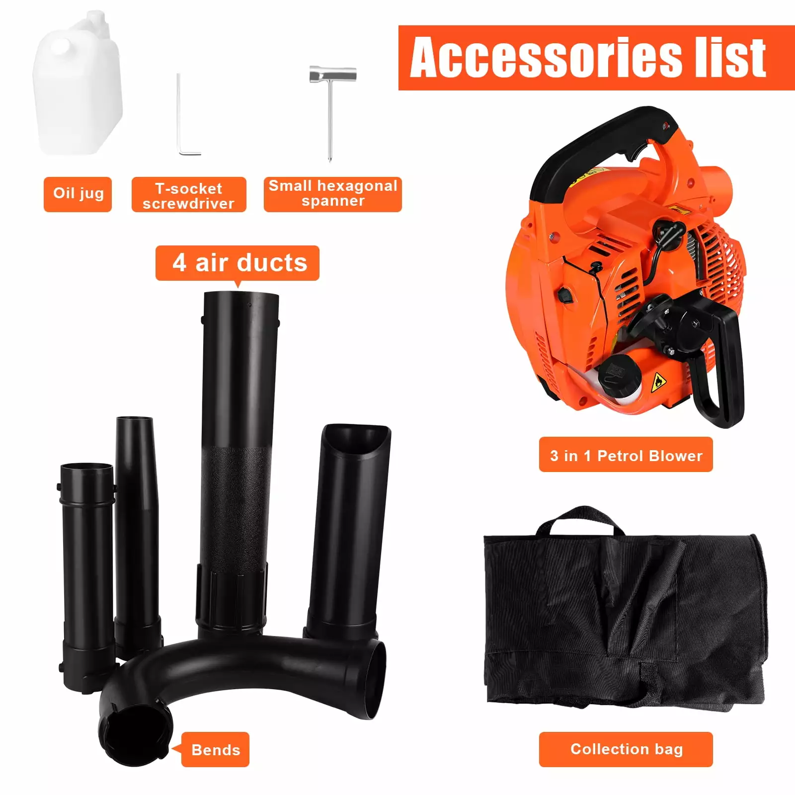 Max 30cc Gas Leaf Blower 2-Cycle Engine Backpack Gas-Powered Blower ...