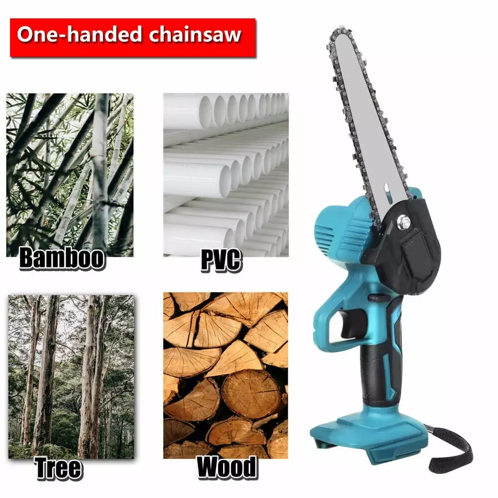 Mini Chain Saw Cutter - 6 Cordless Electric Chainsaw - Outdoor Power ...