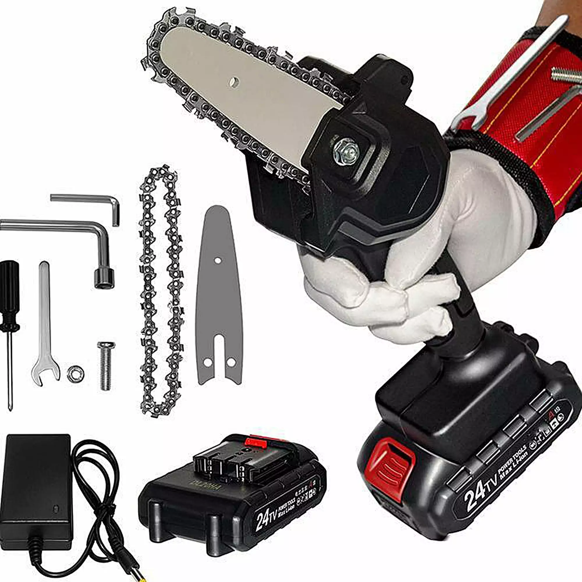 Mini Chainsaw. 6-Inch Electric Chainsaw Cordless. 2024 - Outdoor Power ...