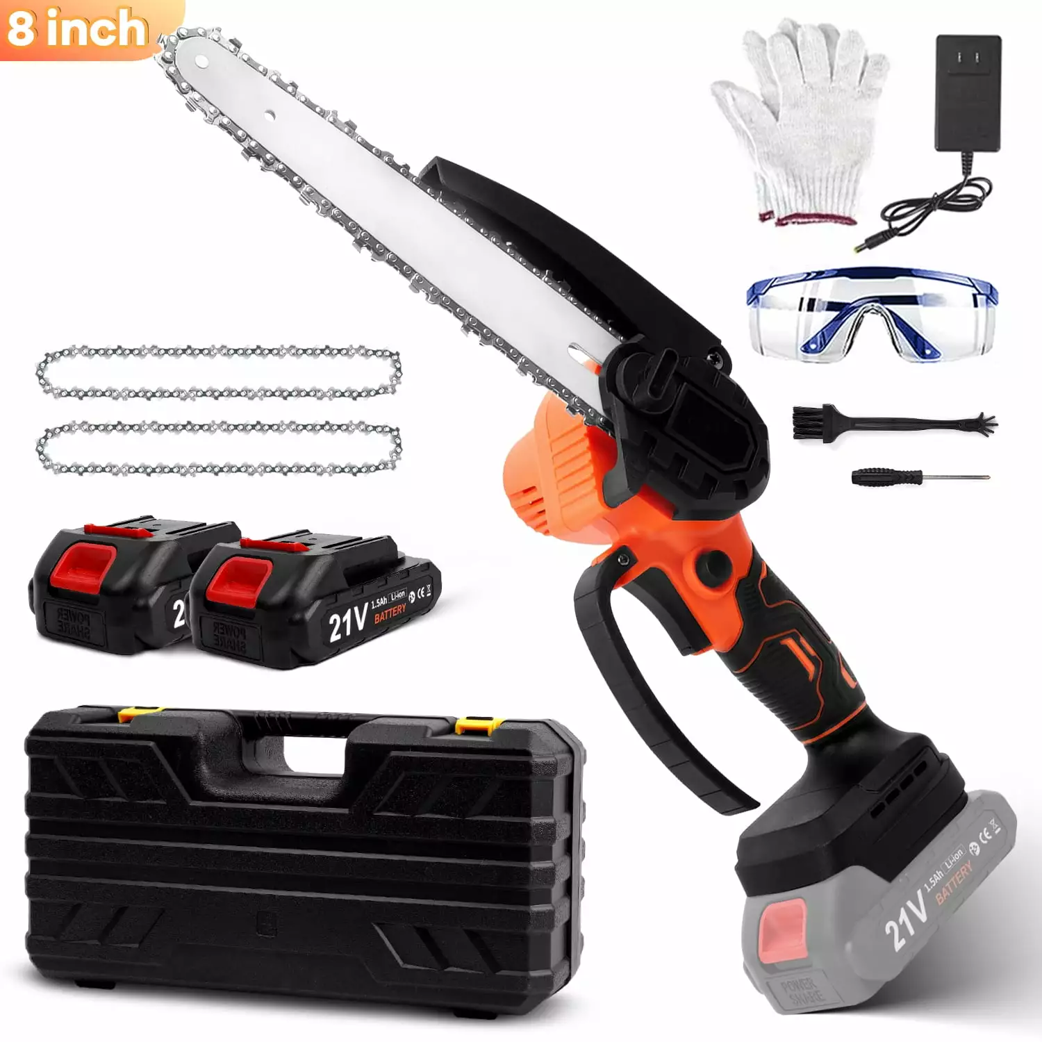 Retractable Cordless Pruning Chainsaw With Charger Handheld Chainsaw ...
