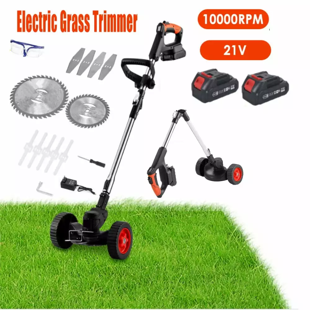 Paddsun Electric Cordless Grass String Trimmer Lawn Edger Weed Wacker ...