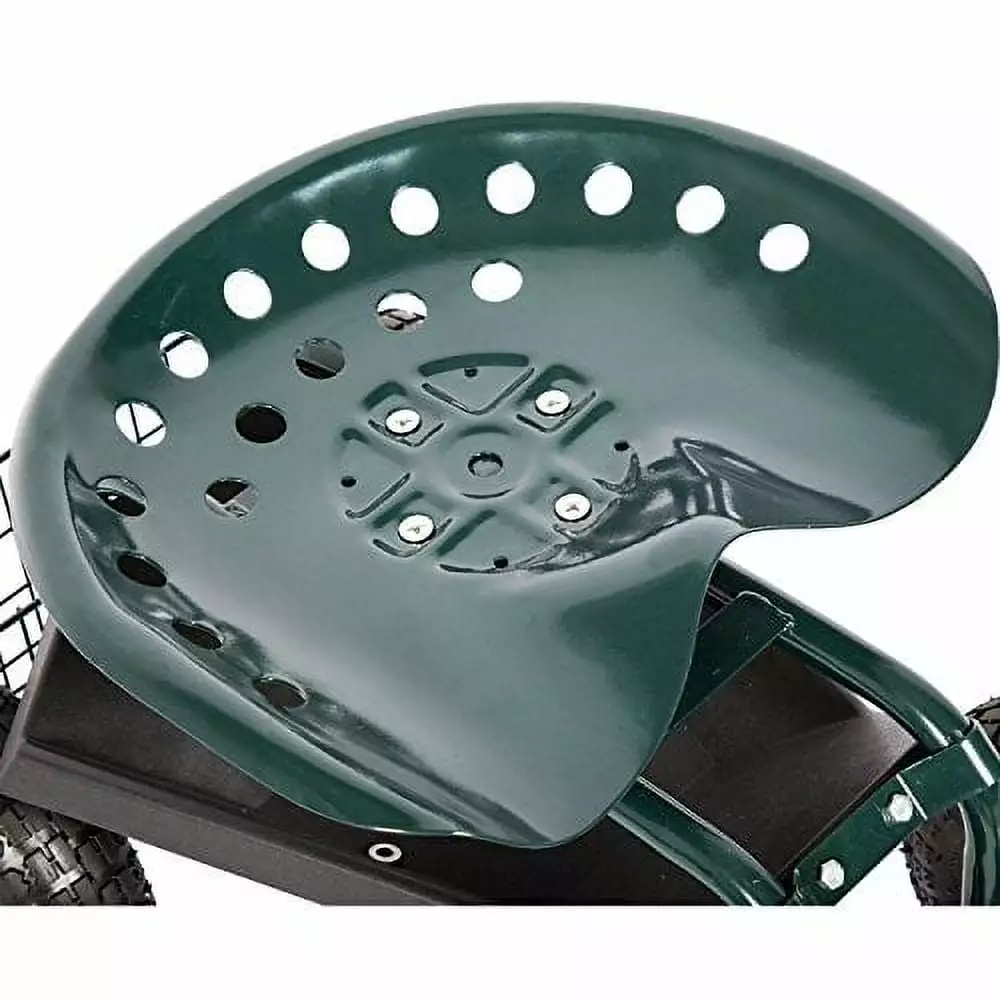 Peach Tree Garden Cart Rolling Work Seat With Tool Tray Heavy Duty ...
