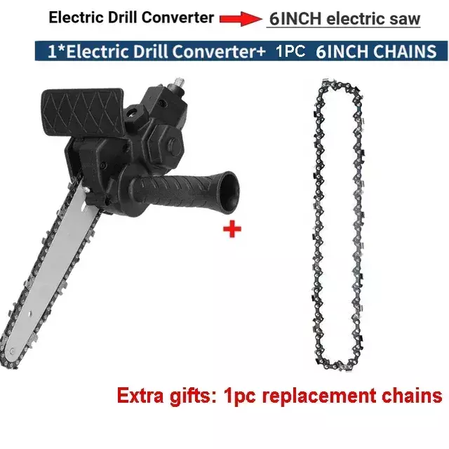 Travel-friendly Conversion Kits Drill Modified To Chainsaw Adapter Tool ...