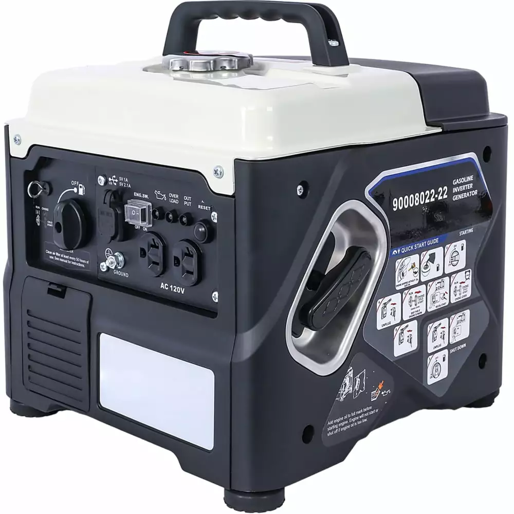 Portable Inverter Generator 1200W Ultra Quiet Gas Powered Lightweight ...