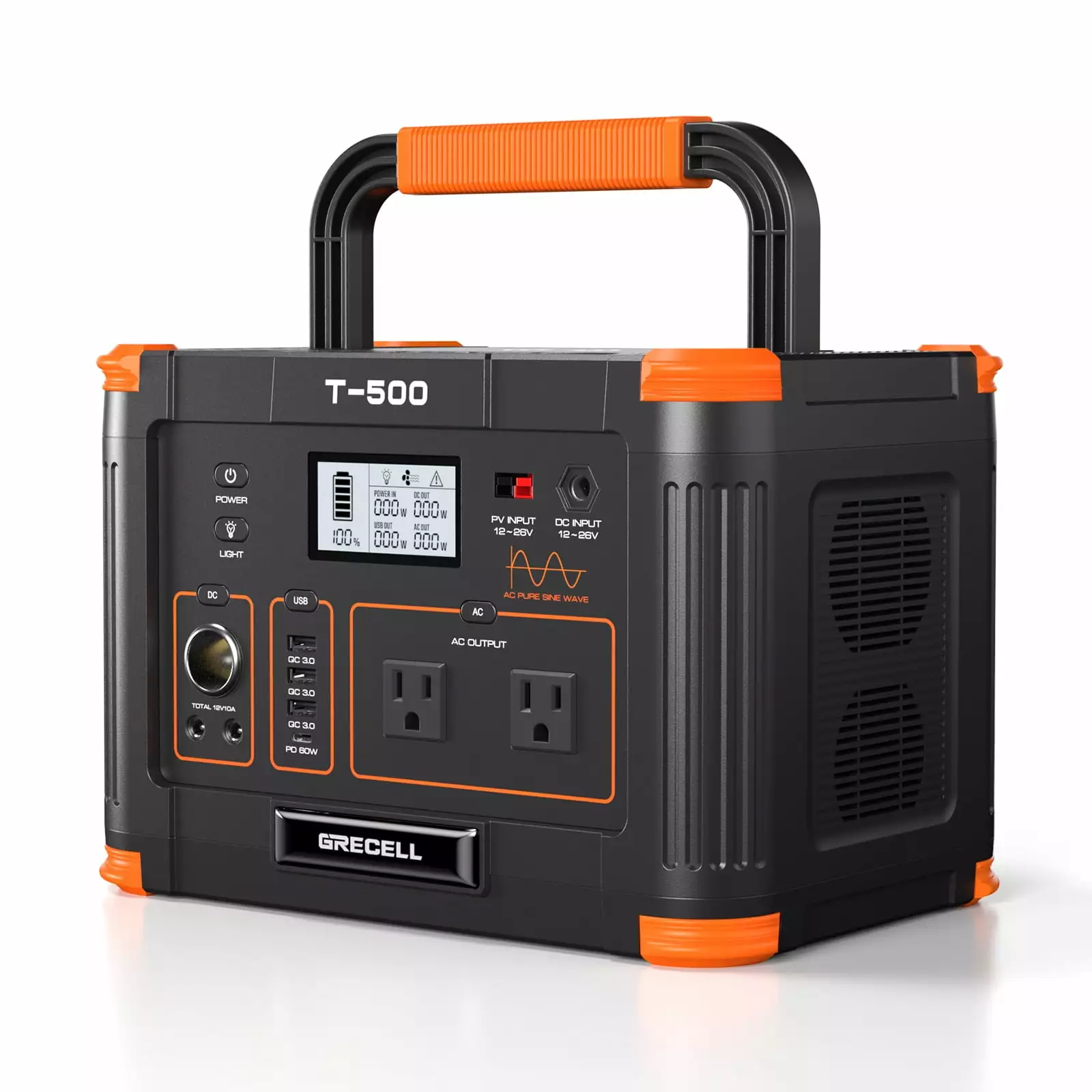 Power Station 500W Travel-friendly Solar Generators Lithium Battery ...