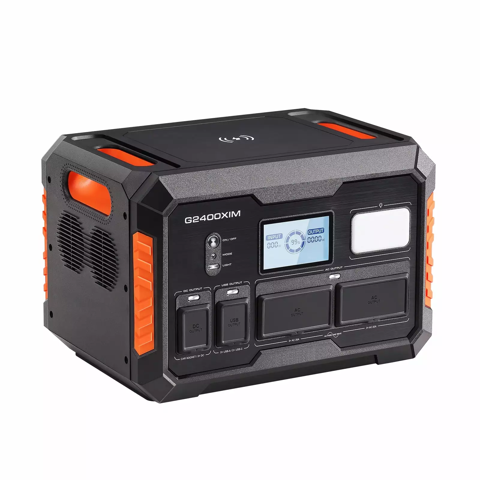 SKYSHALO 1843Wh 2400W Travel-friendly Power Station Solar Generator ...