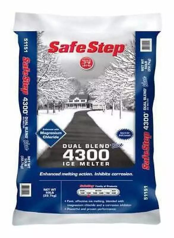Safe Step Dual Blend 4300 Magnesium Chloride/Sodium Chloride Pet Friendly Pellet Ice Melt 50 Lb ...