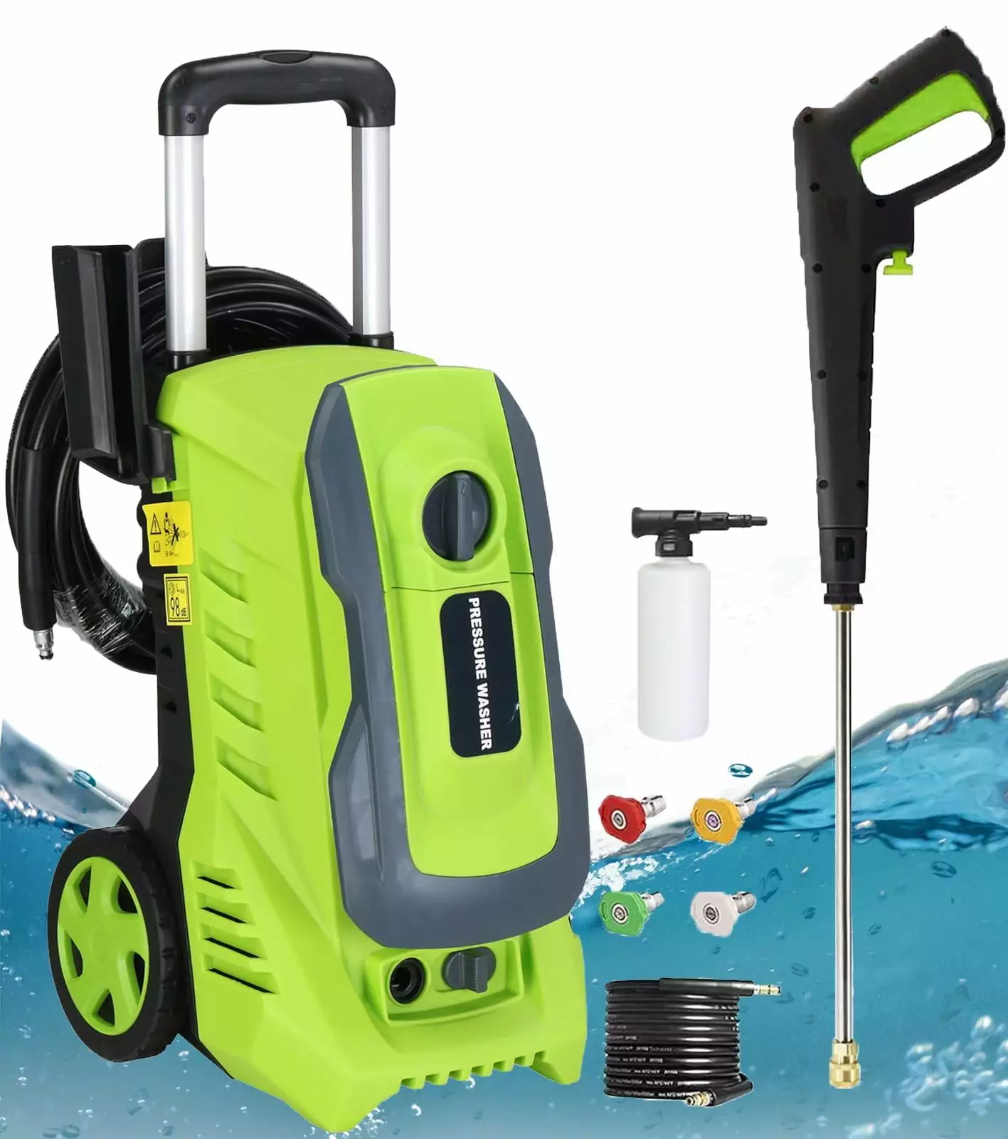 Seizeen Pressure Washer. Multi Nozzles Power Washer Electric Powered ...