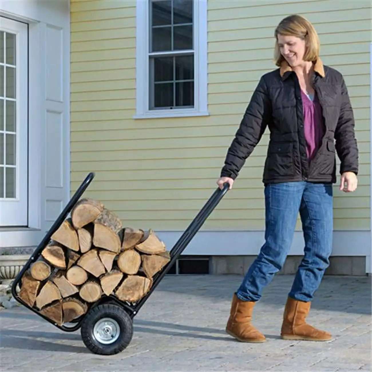 ShelterLogic 90490 Haul It Log Cart With Luxury Steel Frame Material ...